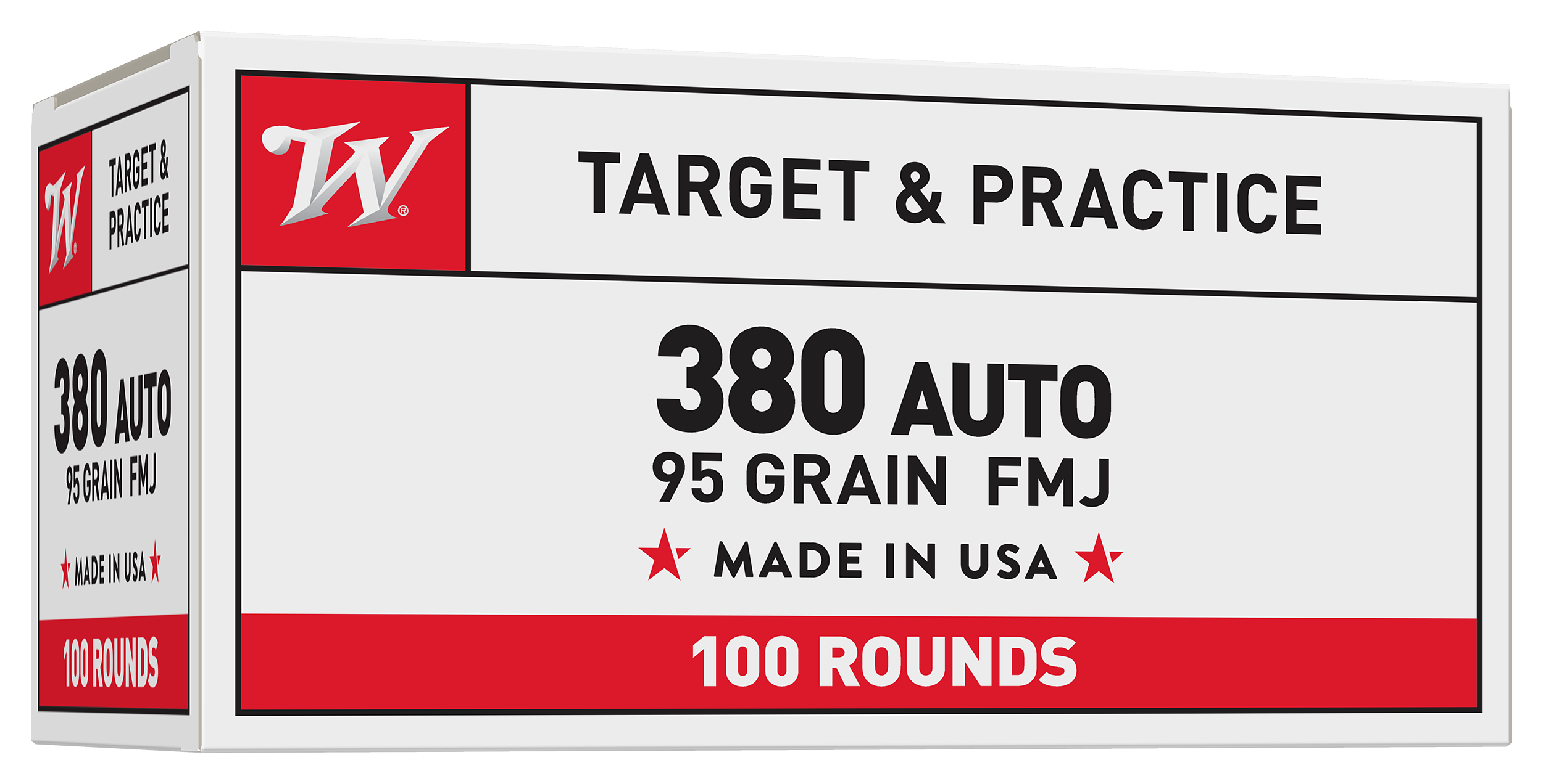 Winchester .380 ACP 95 Grain FMJ Centerfire Handgun Ammo | Cabela's